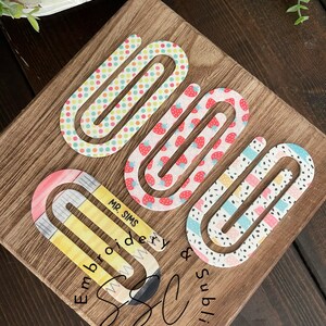 Personalized Jumbo Paperclip Bookmarks - Etsy