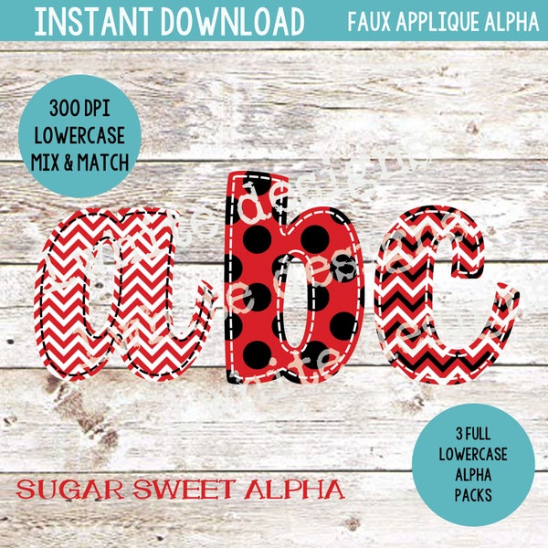 Applique Alpha - Etsy