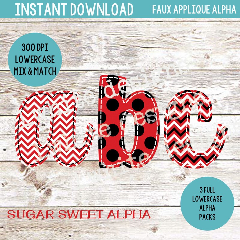 Applique Alpha - Etsy