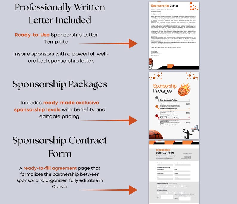 Basketball Sponsorship Proposal Template | Sports Event Deck ...