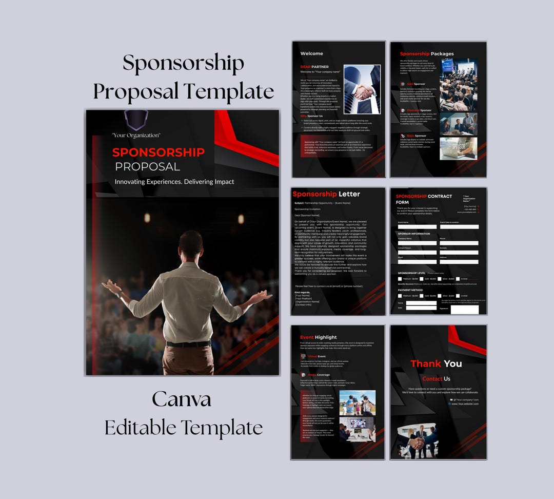 Event Sponsorship Proposal | Fundraising Template | Sponsorship Form ...