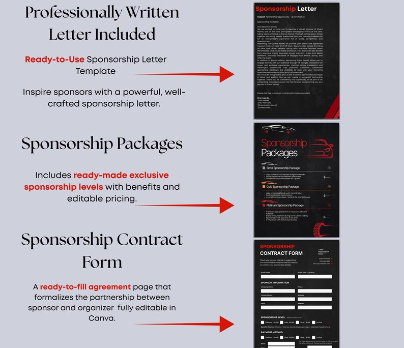 Motorsport Sponsorship Proposal | Car Racing Sponsor Package | Event ...
