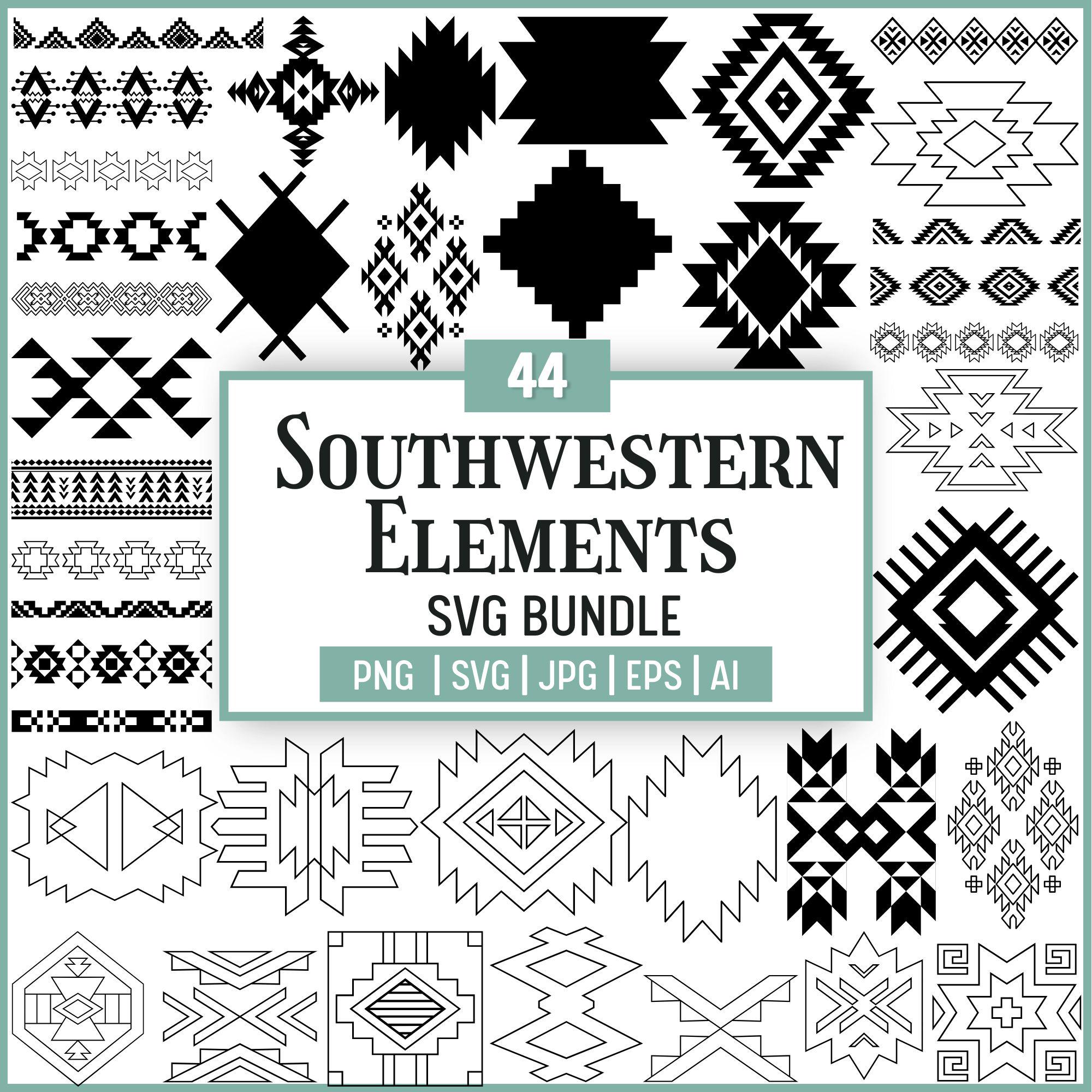 Southwestern Aztec SVG Bundle: Western Cut Files (digital Download) - Etsy
