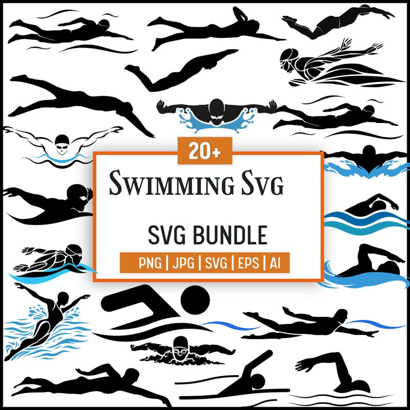 Swimming Art - Etsy