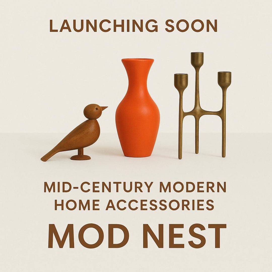 Mid-century Modern Home Accessories by Mod Nest - Etsy
