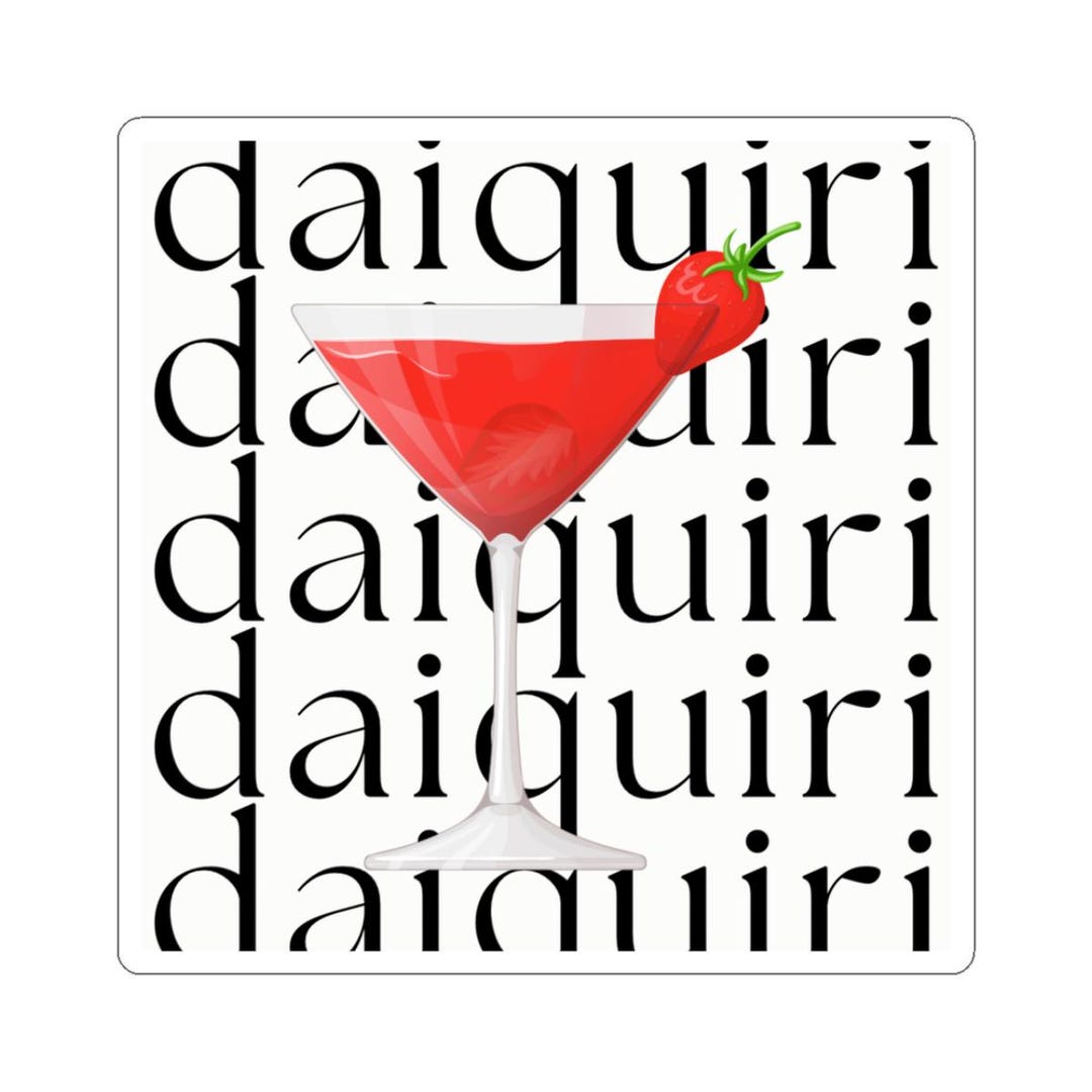 Daiquiri Kiss-cut Stickers | Fun Cocktail Decor, Summer Party Favors ...