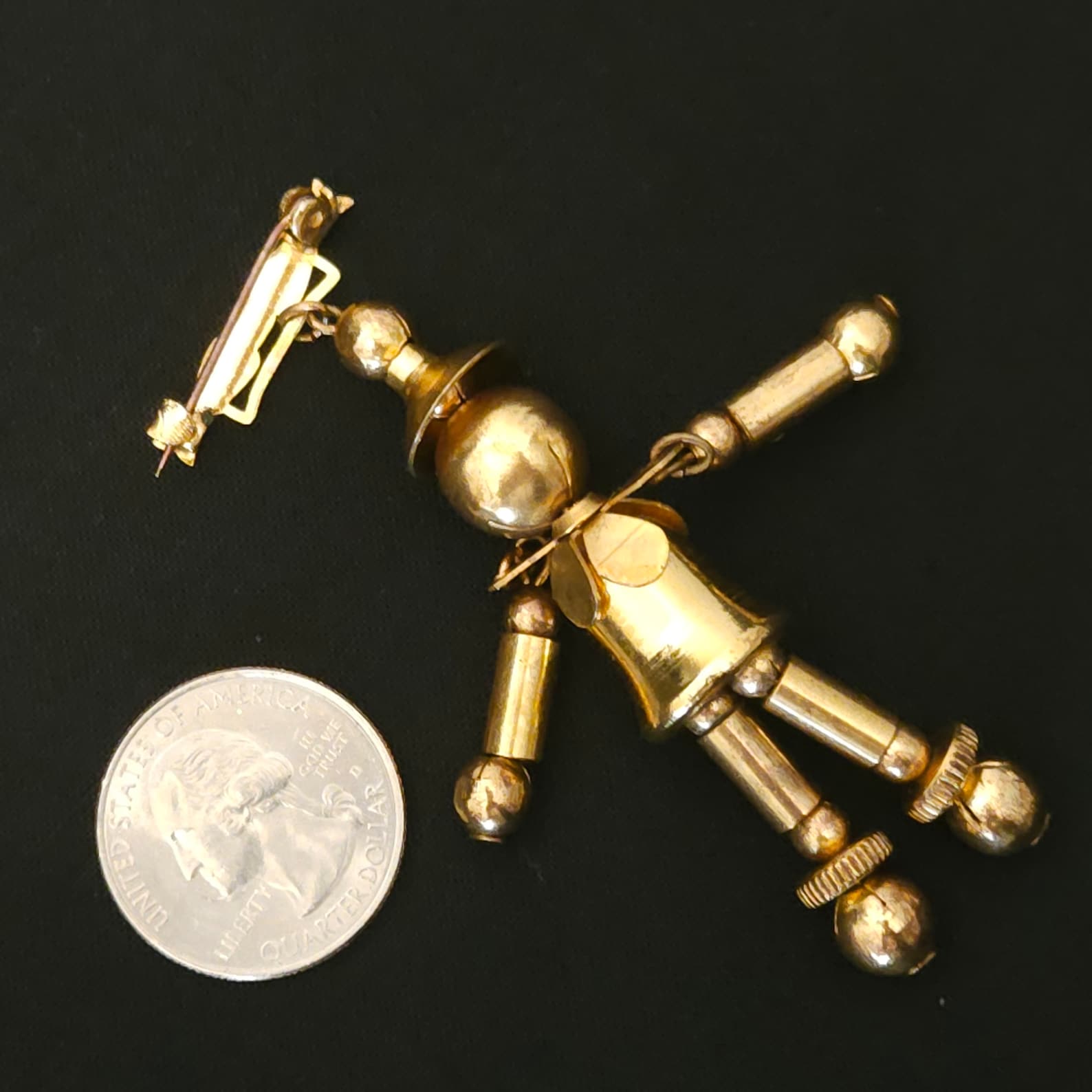 Antique Vintage 1930s Articulated Figural Tin Man Robot Pin - Etsy