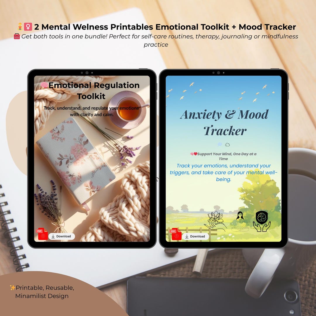 Emotional Balance Bundle - Mental Health Toolkit, Anxiety & Mood ...