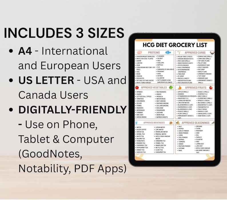 HCG Diet Grocery List | Phase 2 Approved 500-calorie Foods | Doctor ...