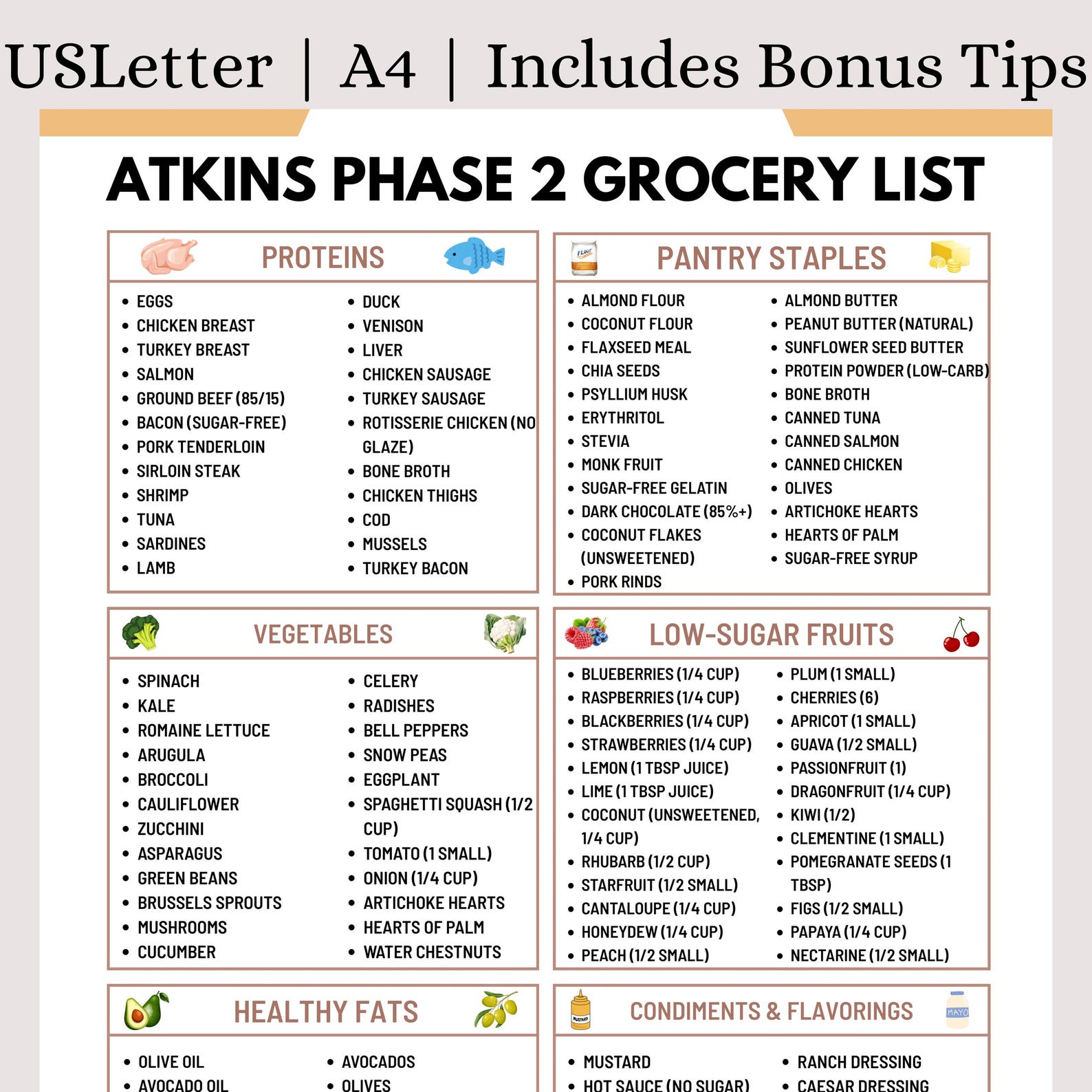 Atkins Phase 2 Grocery List | Low-carb Balancing Foods | Doctor ...