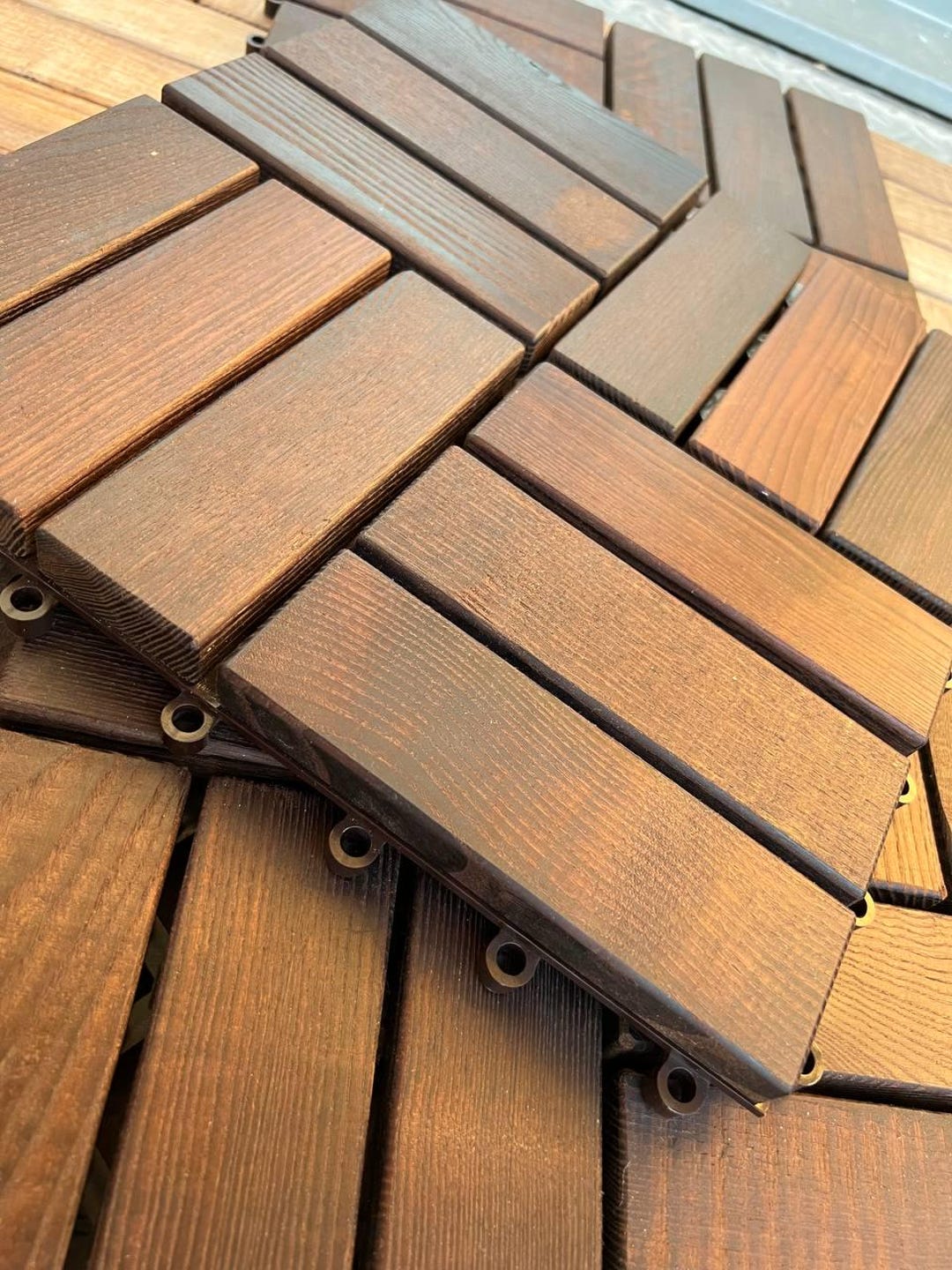 Thermo Interlocking Deck Tiles 33×33 Cm – Outdoor & Balcony Flooring ...