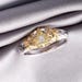 Two Tone Triforce Ring, Unique Zelda Inspired Ring, 925 Sterling Silver ...