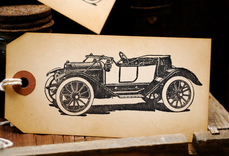 Vintage Inspired Old Fashion Automobile Large Tags Set of 6 - Etsy