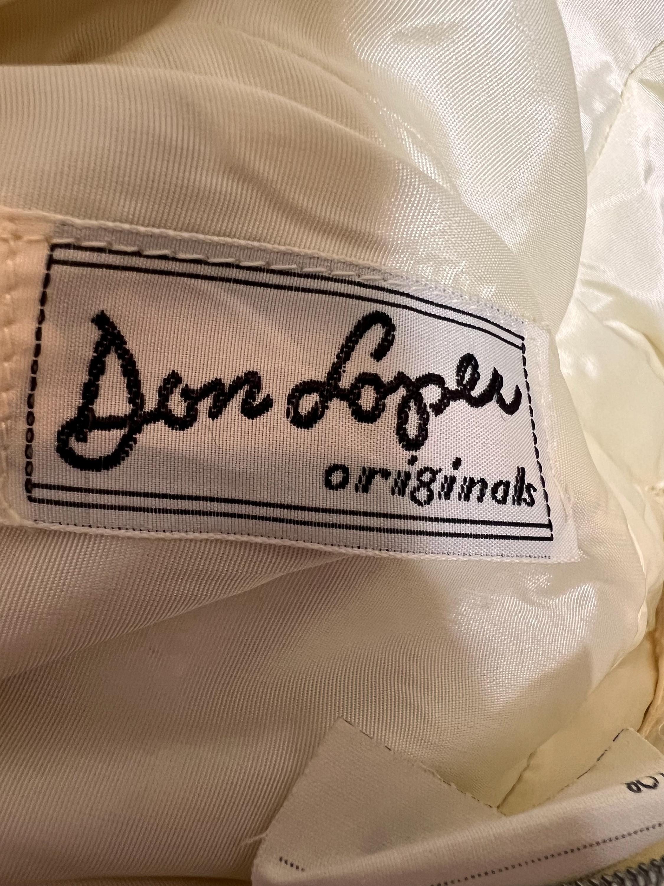 Vintage 50s DON LOPER Eyelet Embroidered Cocktail Dress Medium 36" Bust ...