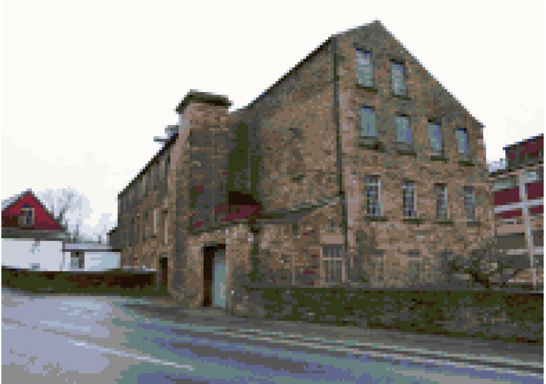 Albion Mill, New Mills 5x7" Cross-stitch Pattern - Etsy
