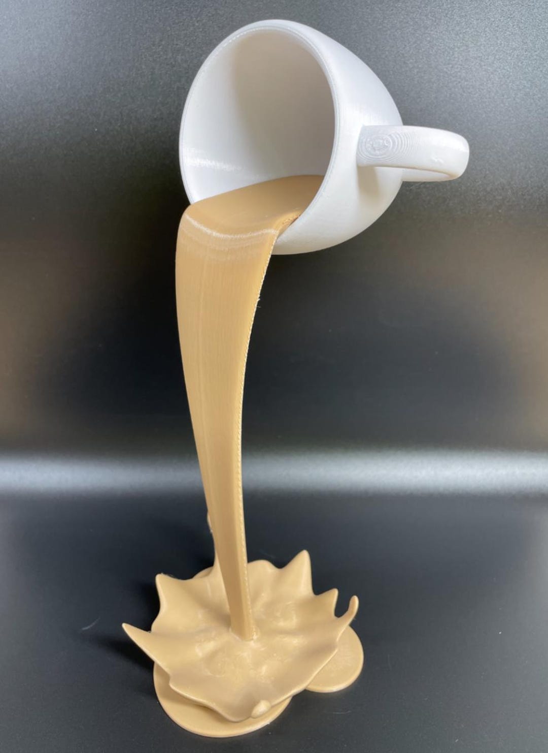 Floating Coffee Cup Sculpture – Gravity Defying Pour Art | Barista Gift ...