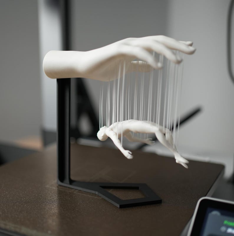 Surreal Art Sculpture | Floating Figure Hand Decor | Minimalist Modern ...