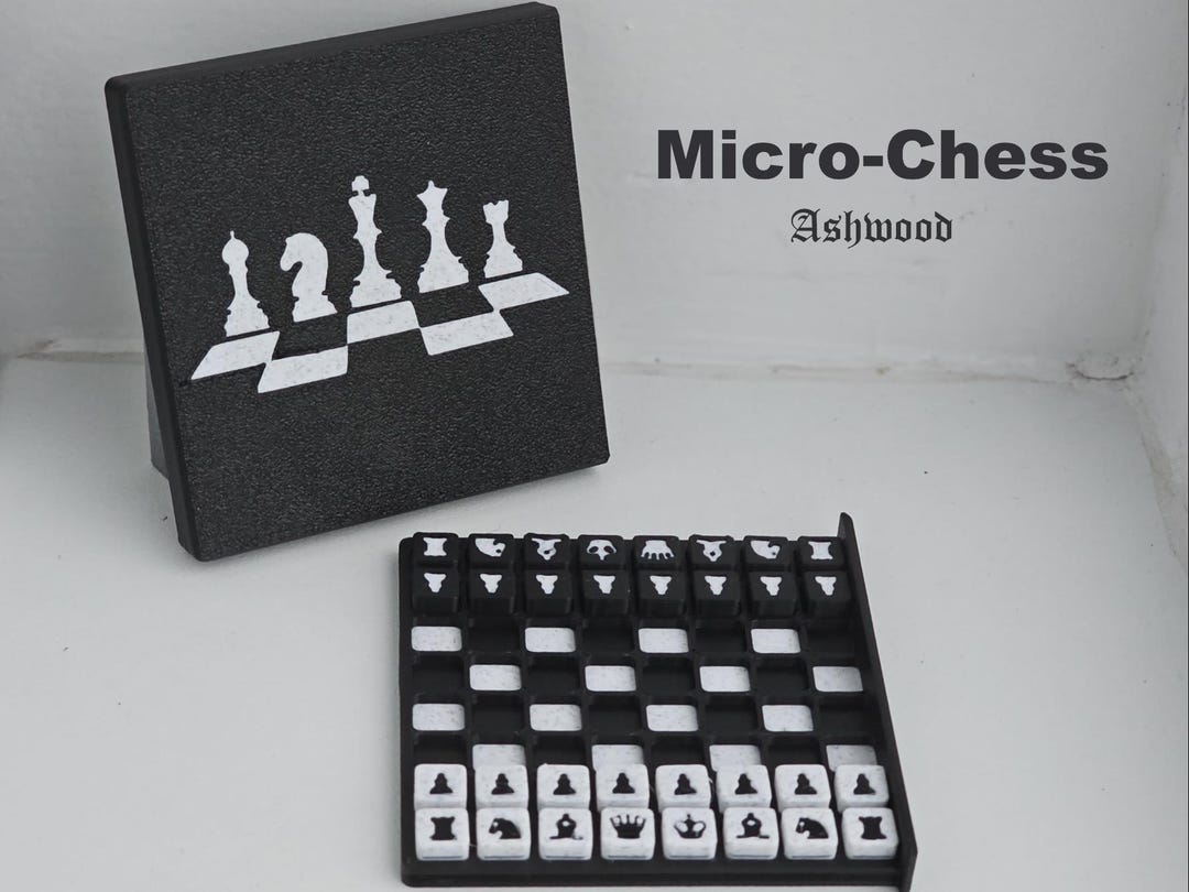 Micro Chess Travel Set, Mini Chess Board Game, Portable Chess Set With ...