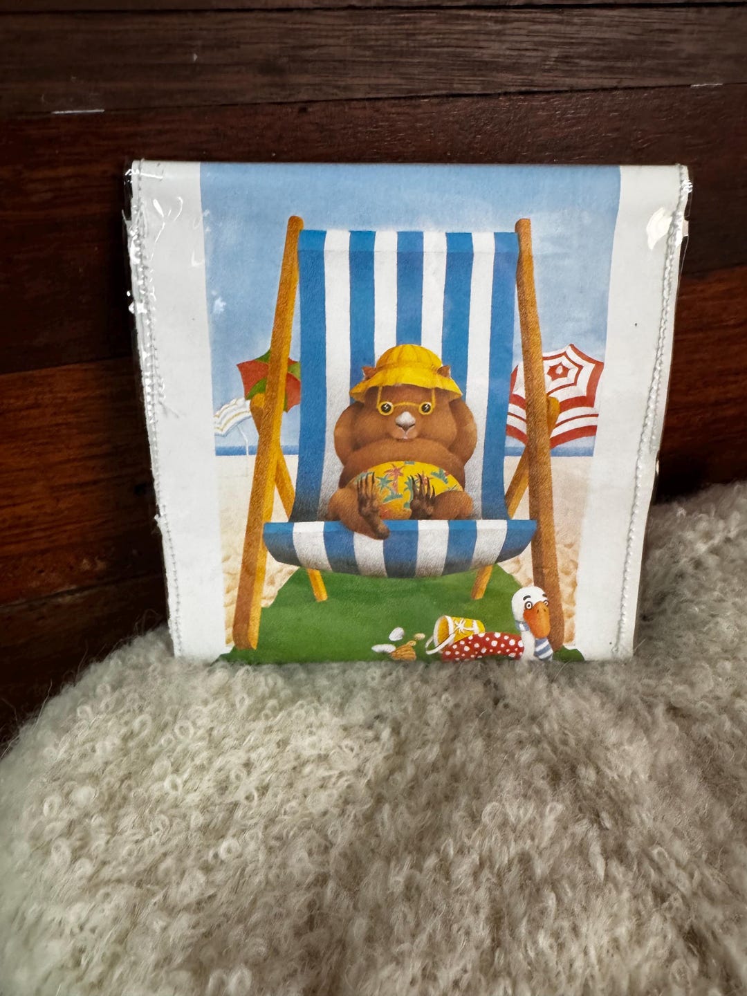 Upcycled Kids Book Coin Purse – “one Woolly Wombat” - Etsy