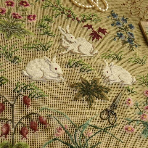 Antique medieval Style Rabbits Bunny 27 Vintage | Etsy