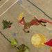 Vintage PREWORKED Needlepoint Christmas Stocking Canvas - Etsy