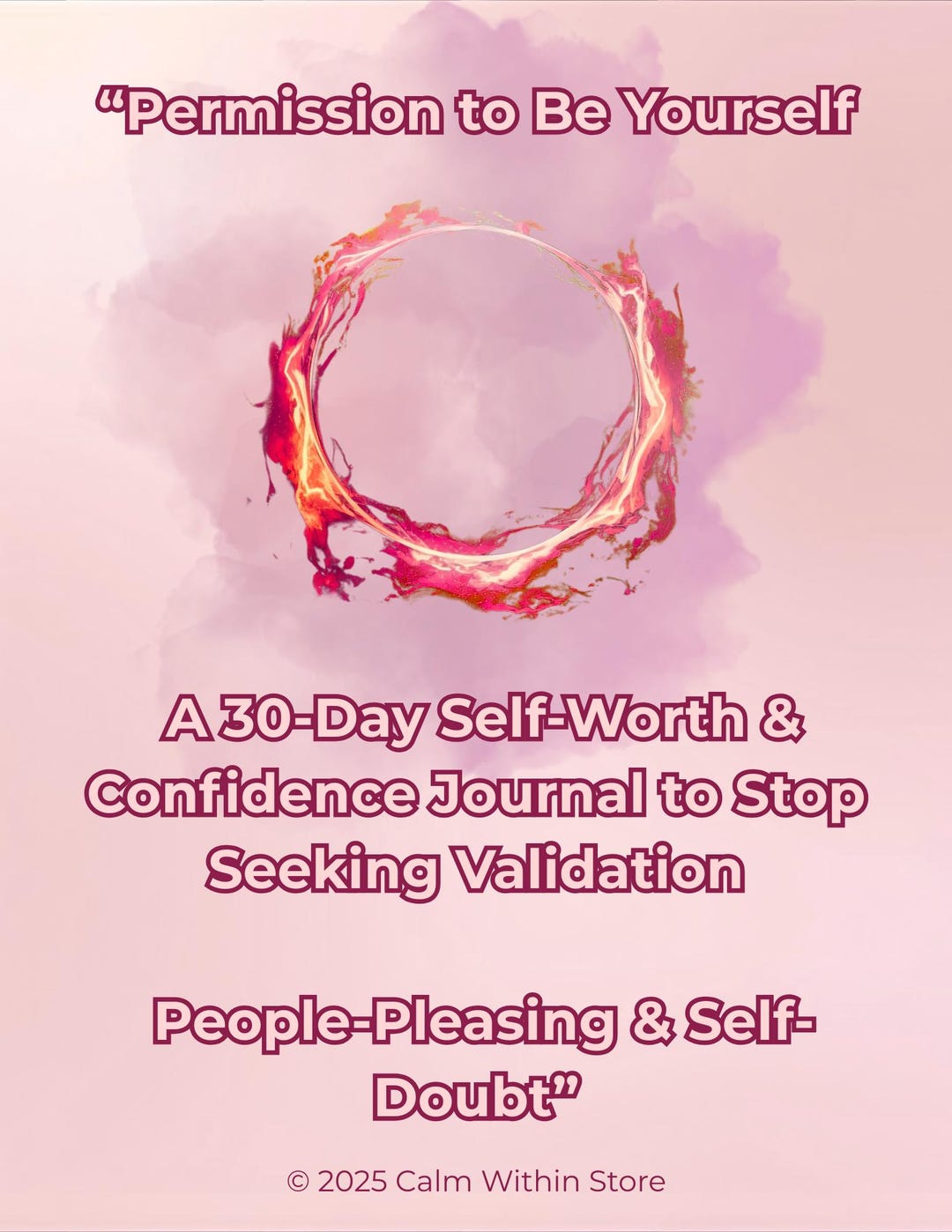 Self Worth Journal for Women to Stop People Pleasing, Build Confidence ...