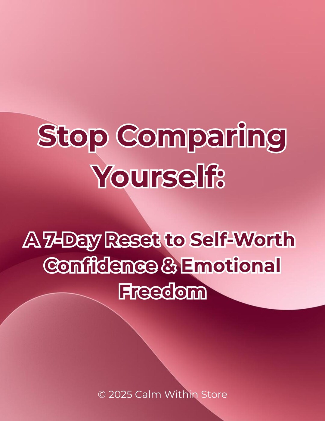 Self Worth Journal | Stop Comparing Yourself Workbook | 7 Day Self ...