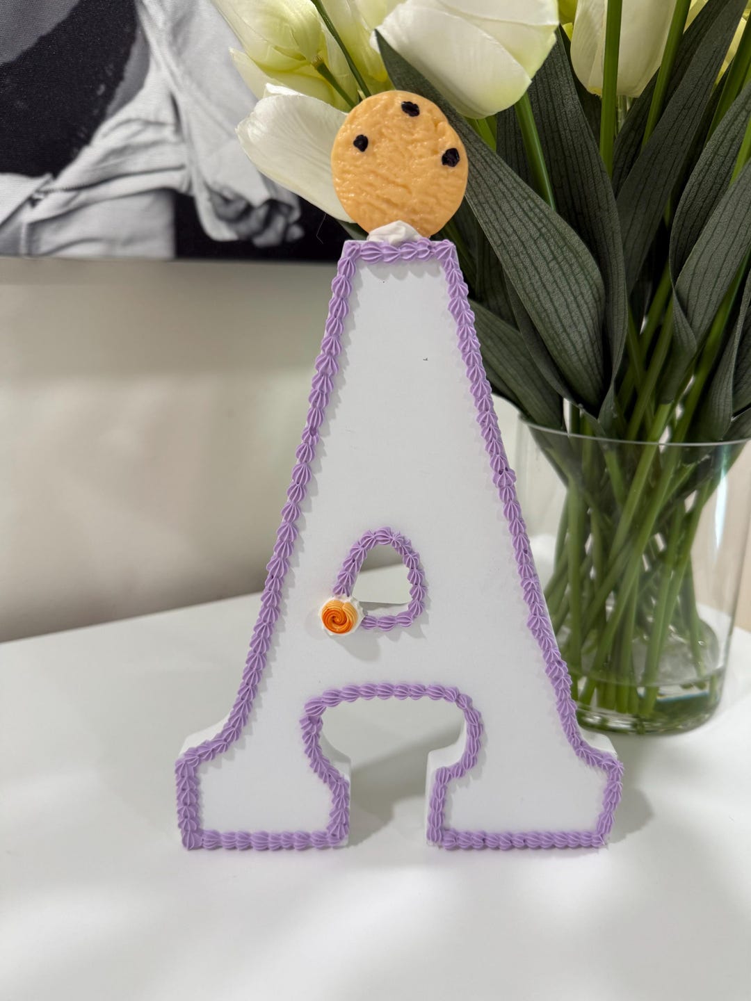Decorative Letter A With Frosting Trim - Etsy