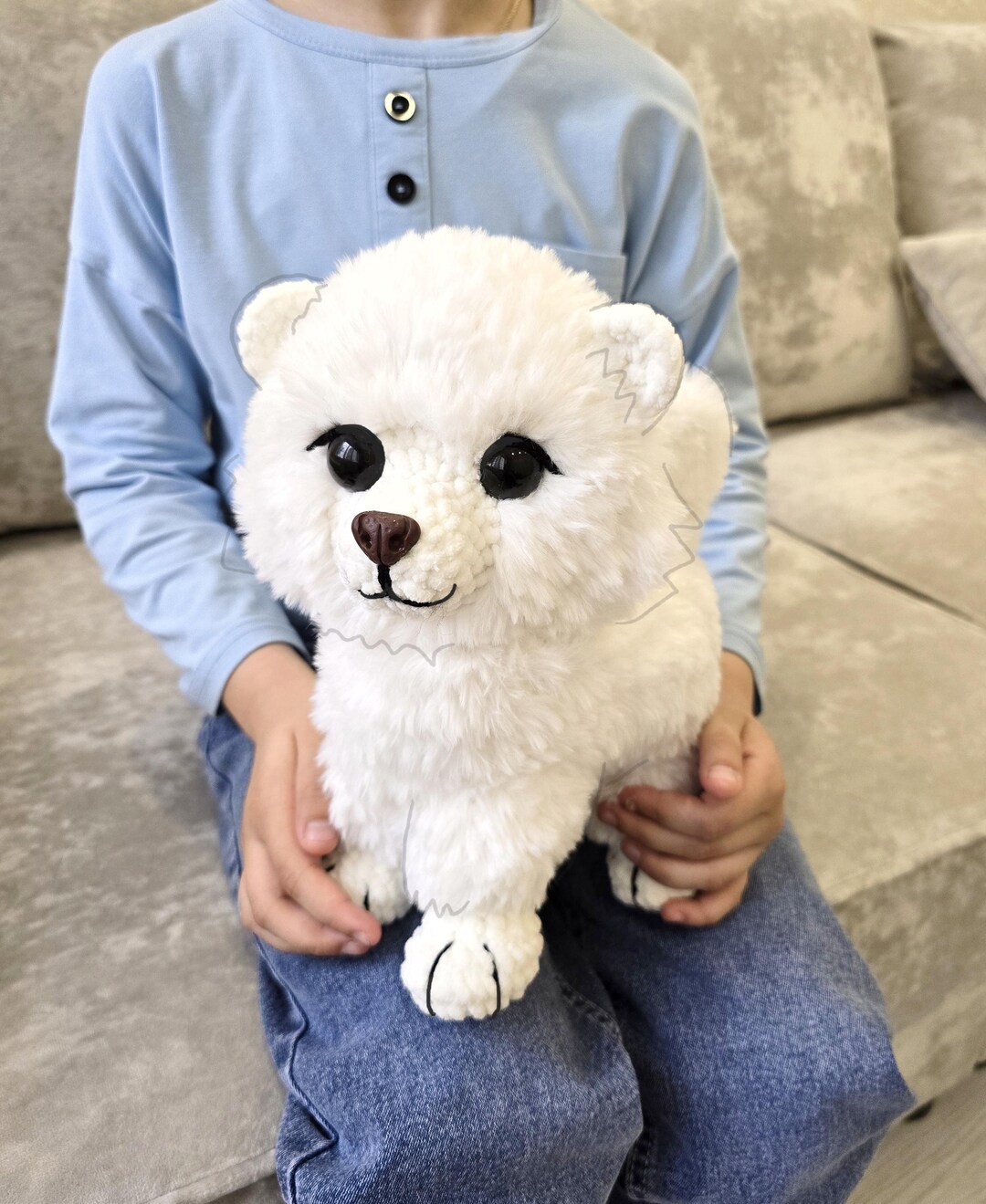 Crochet Pomeranian Spitz Dog Pattern: Photo & Video Tutorial - Etsy