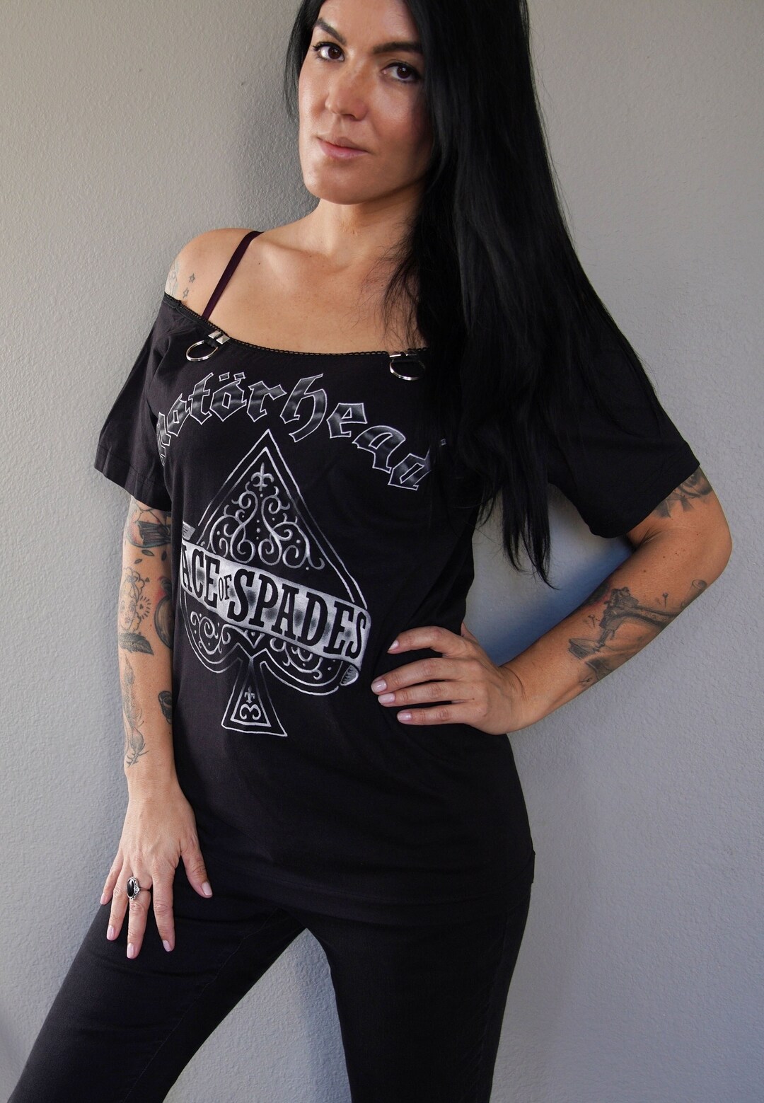 Olivia Paige Clothing Diy Shirt Motörhead Lemmy Ace of Spades Top With ...