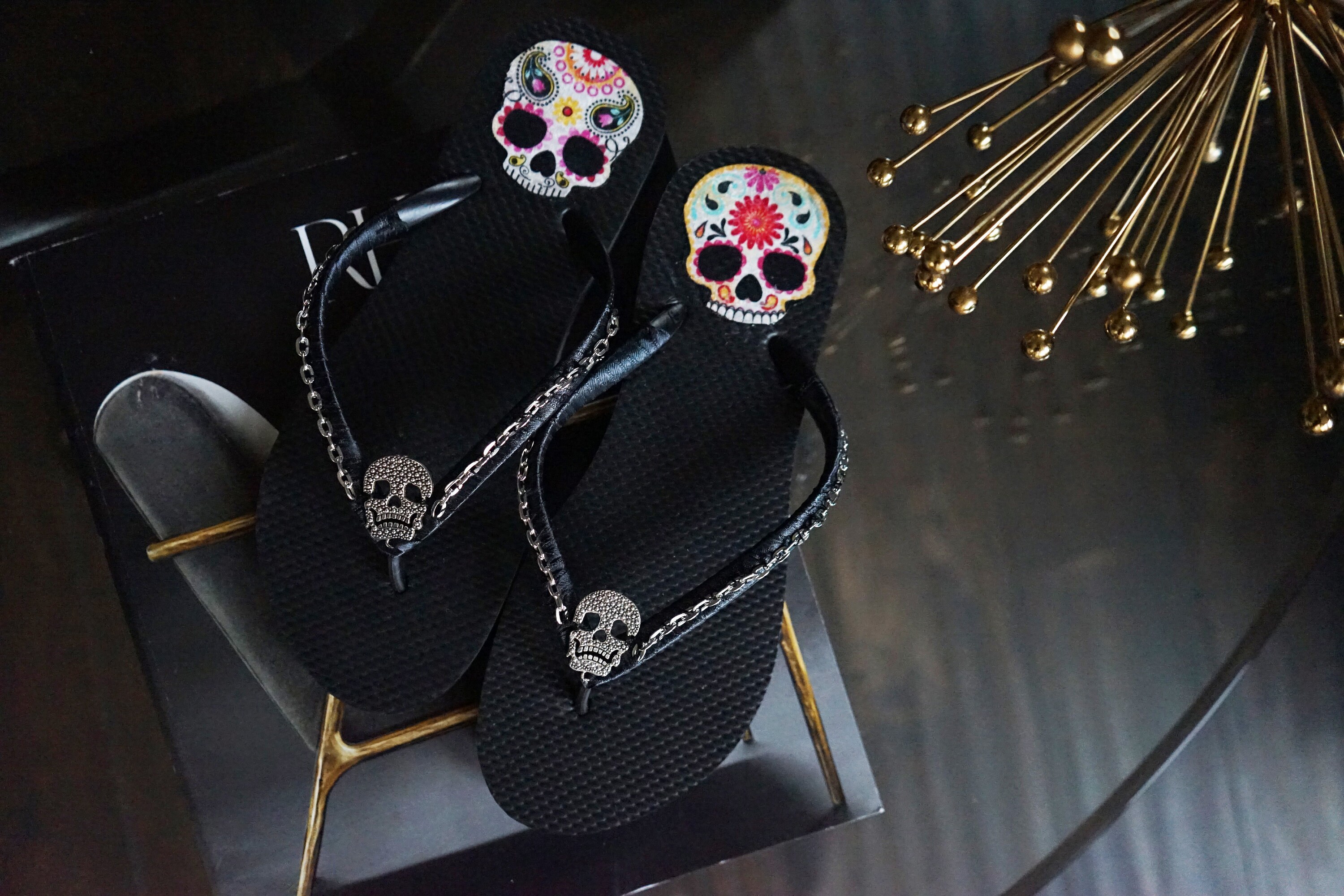 Olivia Paige sugar Skull Skeleton Chains Rockabilly Flip - Etsy