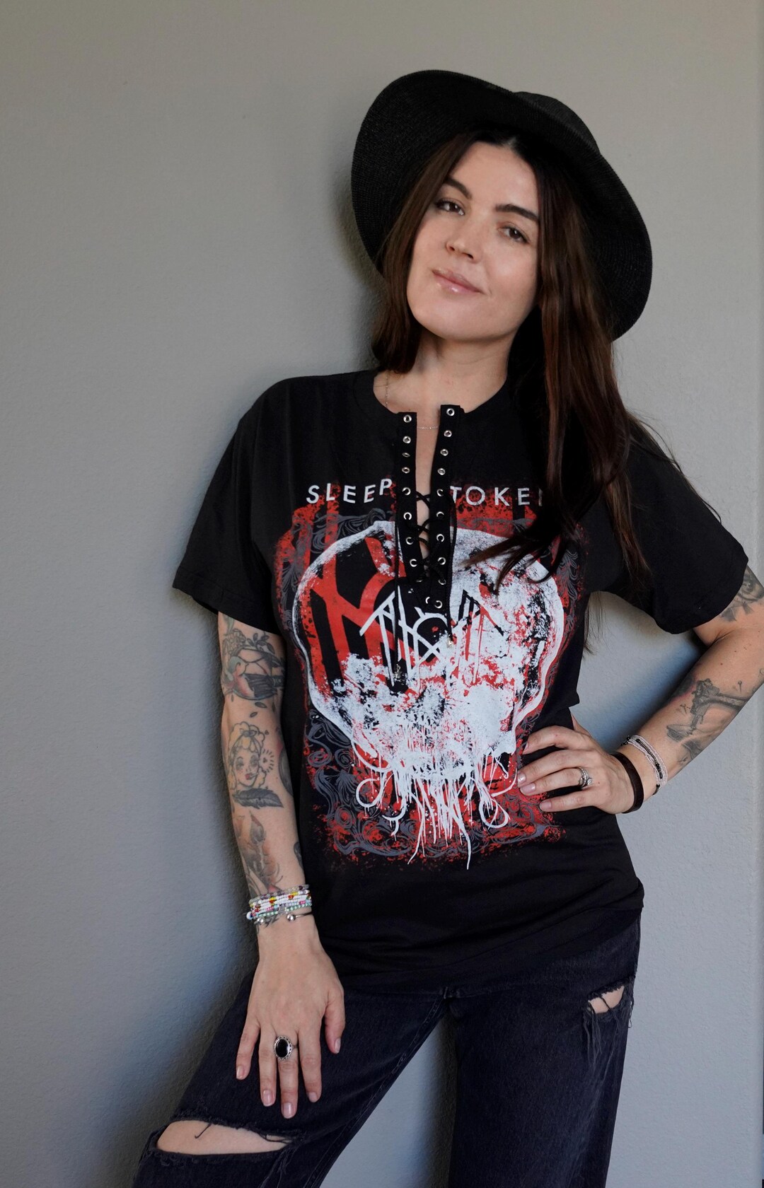 Sleep Token Concert Music Festival Band Crew Tee Shirt, T-shirt, Lace ...