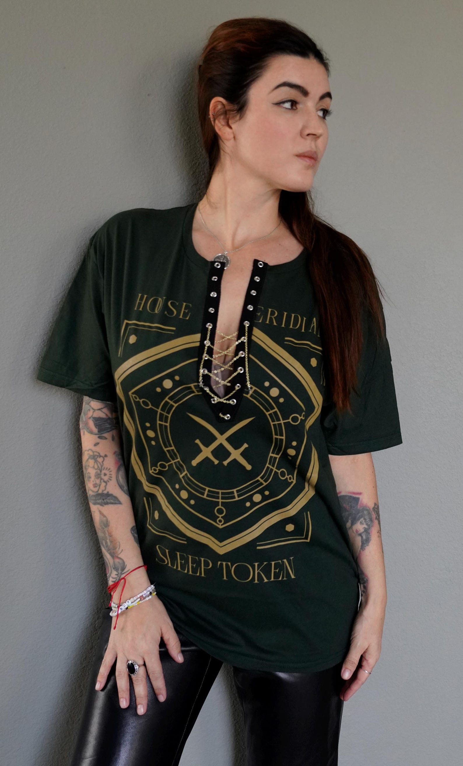 Sleep Token Lace-up Band Tee: Upcycled Concert Shirt - Etsy