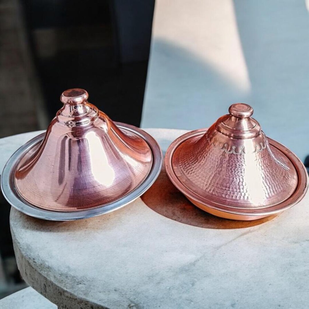 Handmade Copper Moroccan Tajine – Authentic Fez Cookware - Etsy