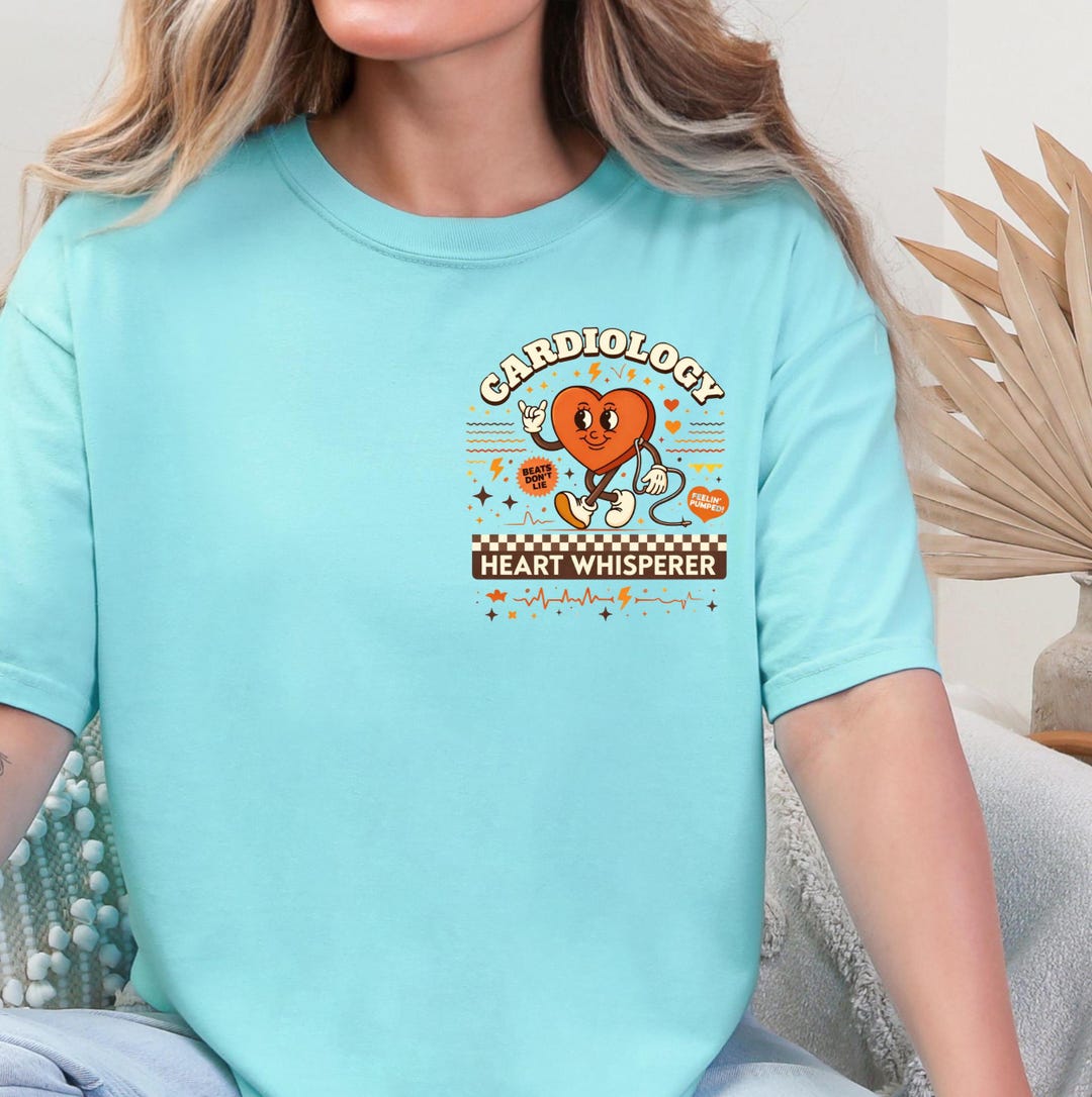 Cardiology Comfort Color Long Sleeve Cardiologist Doctor Cardiac Nurse ...