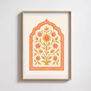 Indian Jharoka Art Print: Folk Style Wall Decor (digital Download) - Etsy