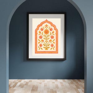 Indian Jharoka Art Print: Folk Style Wall Decor (digital Download) - Etsy