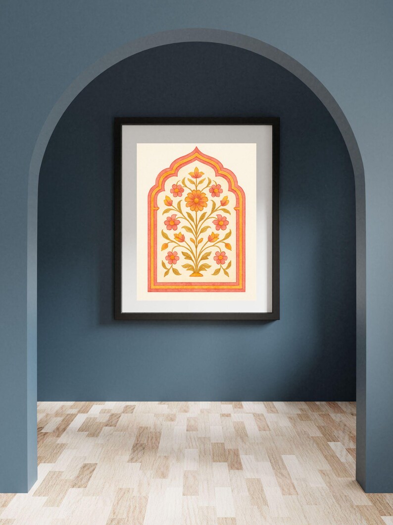 Indian Jharoka Art Print: Folk Style Wall Decor (digital Download) - Etsy