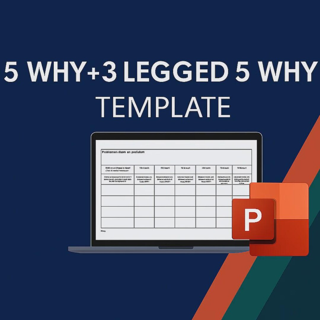 5 Why | PPT Template + 3 Legged – Root Cause Analysis Quality / HSE ...