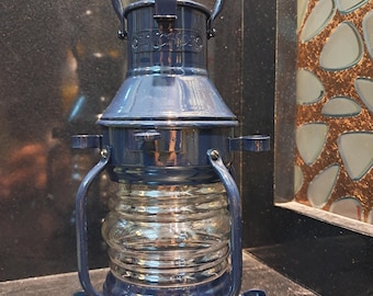 Vintage Cobalt Blue Finger Lamp - Etsy