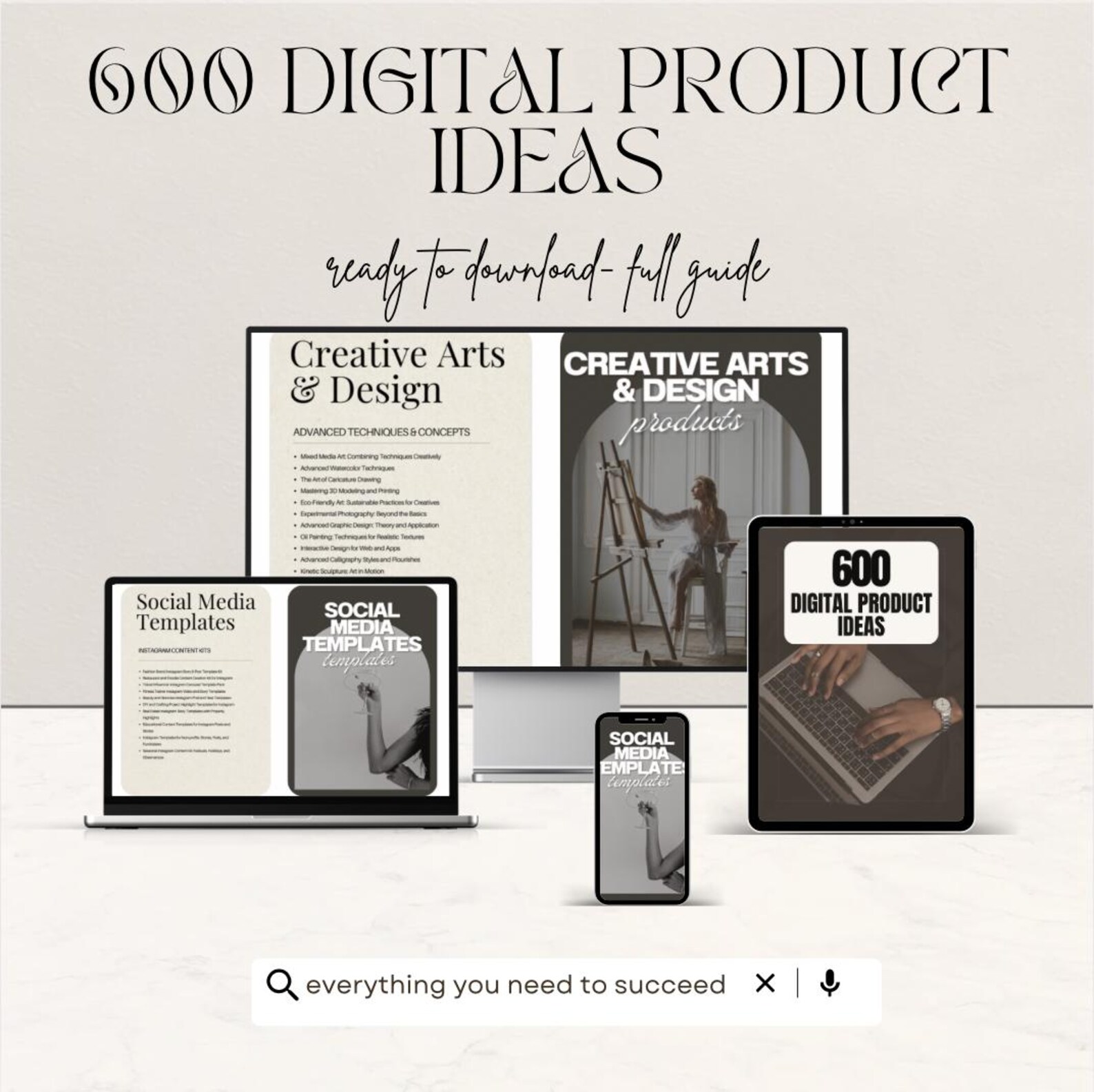 600 Digital Product Ideas: Brainstorming Guide for Online Creators (PDF ...