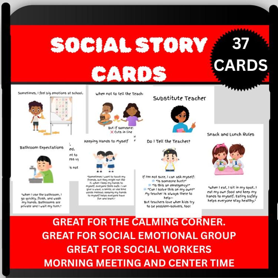 37 Social Stories for Classroom Behavior Management | Kindergarten ...