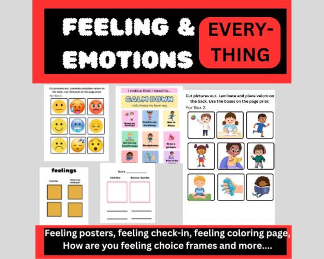 Everything Feelings | Behavior Posters, Feelings Check-in, Calm Down ...