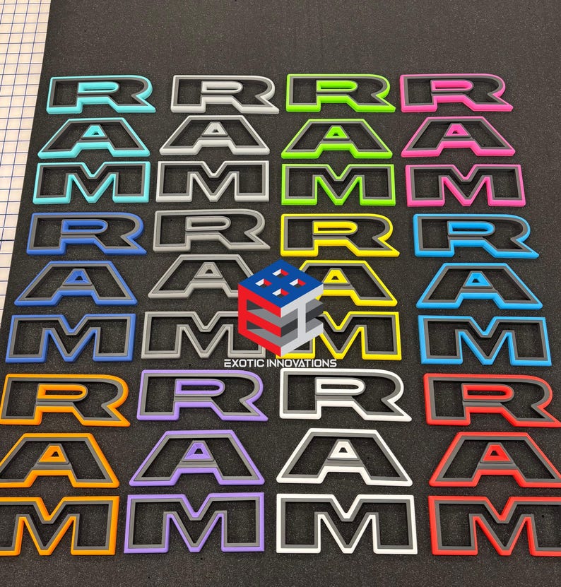 RAM TRX/RHO Grille Letter Replacement Set - Etsy