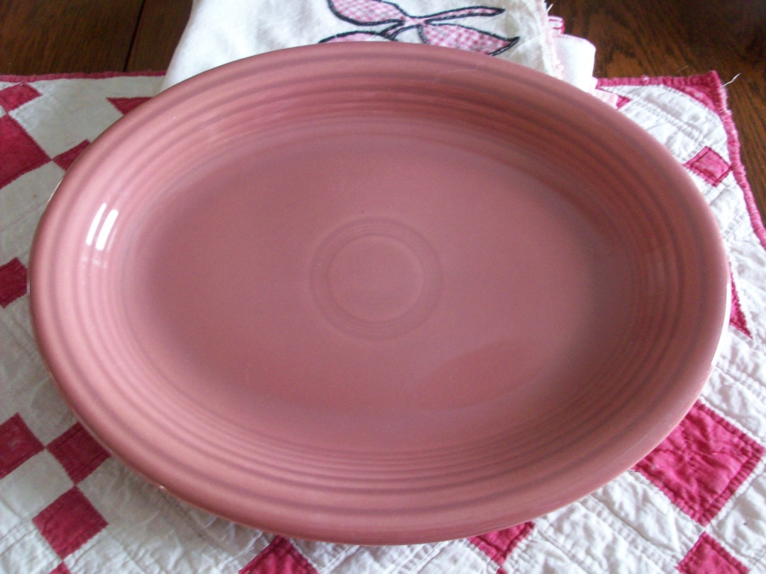 Vintage Fiesta Fiestaware Pink Platter 12 1/2" Serving Dish - Etsy