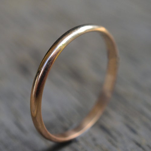 Mercury Drop Thin Ring Minimalist Silver or Gold Ring | Etsy