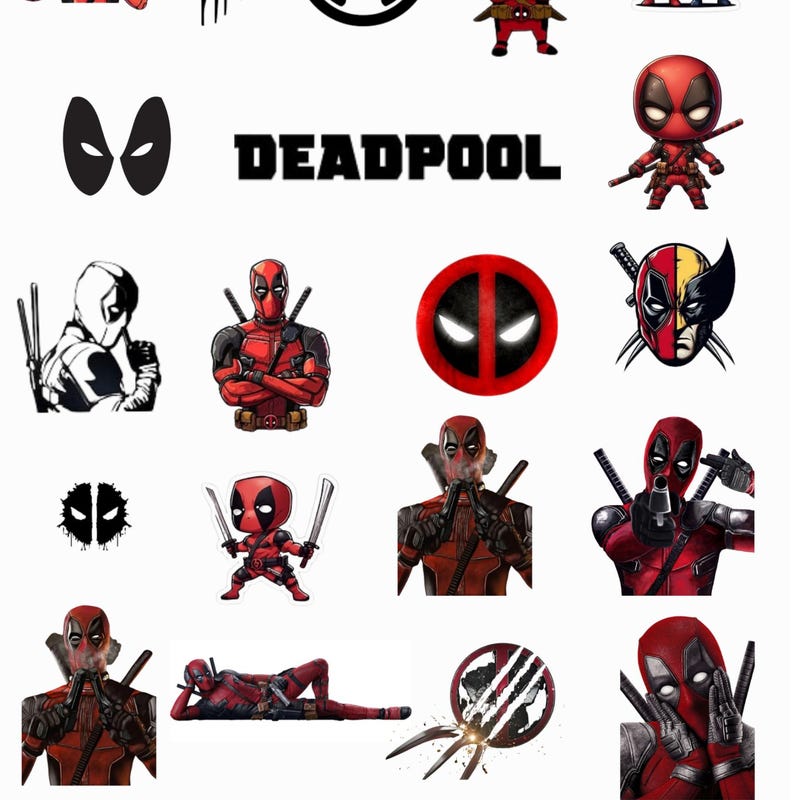 Deadpool Funny Stickers - Etsy