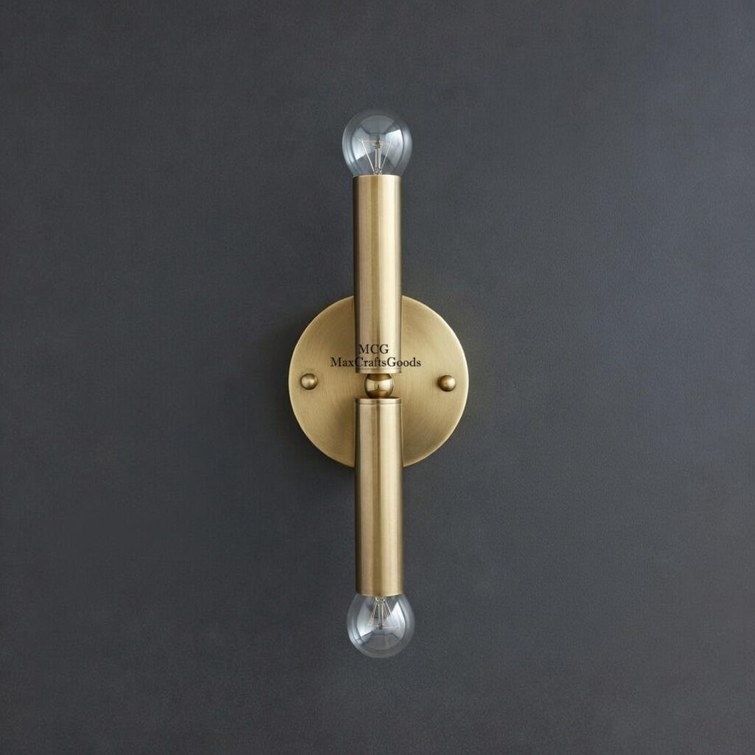Brass Wall Scone Light for Bathroom Vanity, Hallway, Bedroom and ...