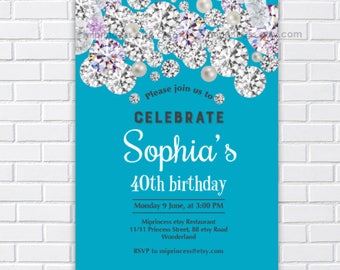 Diamond invitations | Etsy