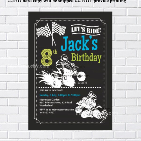 Four Wheeler Party - Etsy